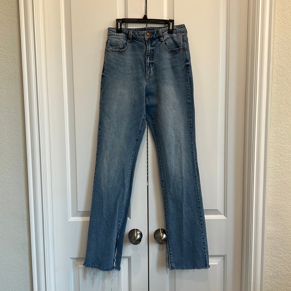 Zara | Jeans | Zara Split Hem Jeans | Poshmark